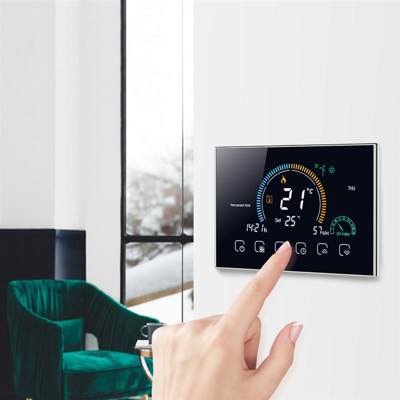 1 Set Wi-Fi Thermostat Indoor Smart Temperature Co... – Vicedeal