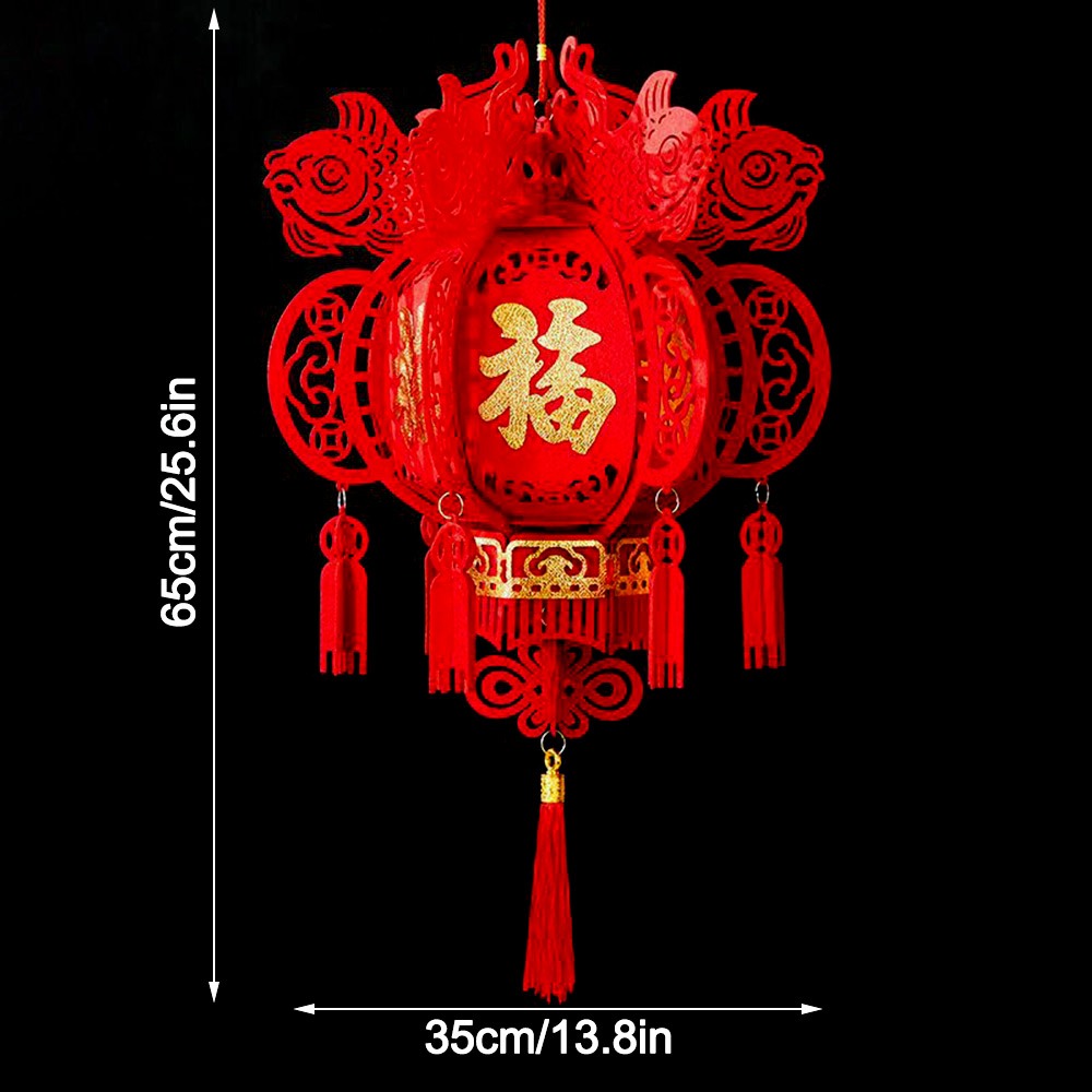 Non-woven Chinese Lantern Spring Festival Decorati... – Vicedeal