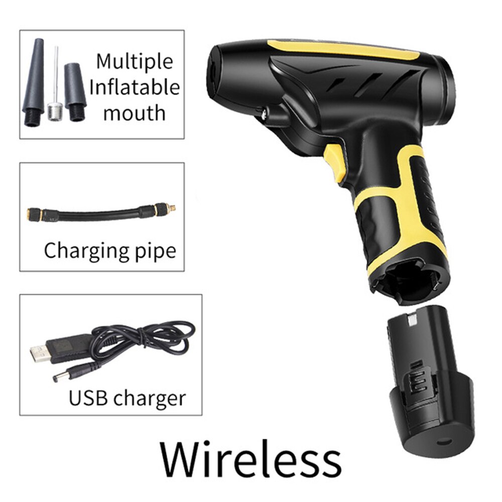 120W Wireless Car Air Compressor Handheld USB Rech... – Grandado