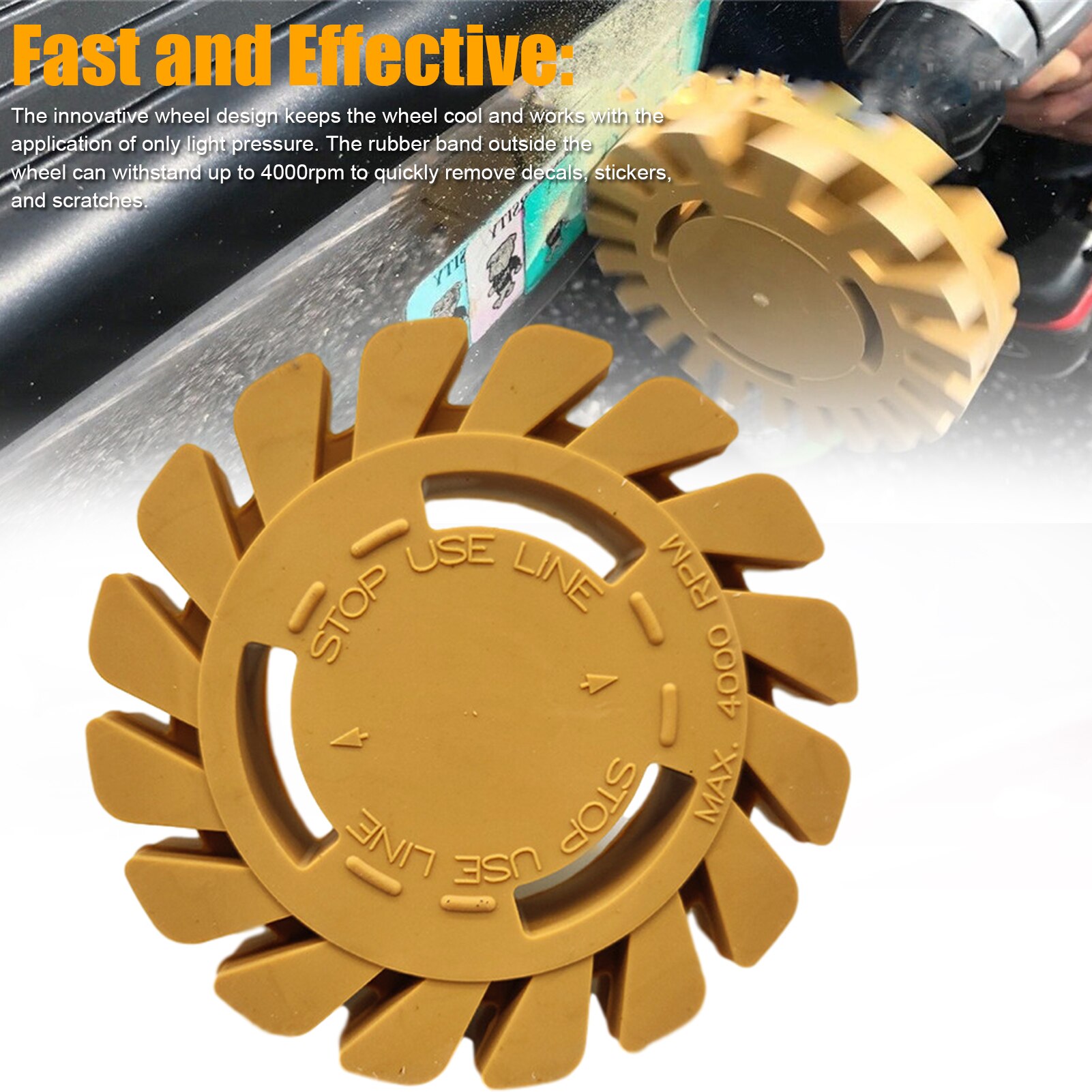 4 Inch Rubber Removal Wheel 100mm Eraser Wheel Saf... – Vicedeal