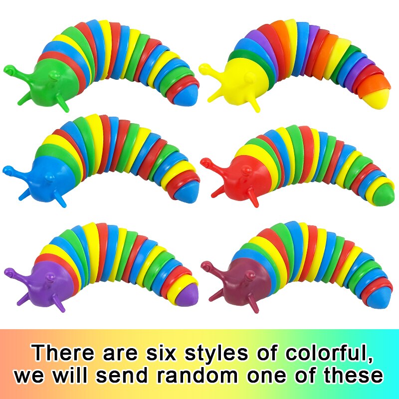 2022 Rainbow Snail slug caterpillar toy which can ... – Grandado