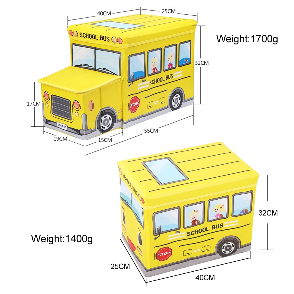 Multi-Function Bus Shape Storage Box For Toys Kids... – Vicedeal