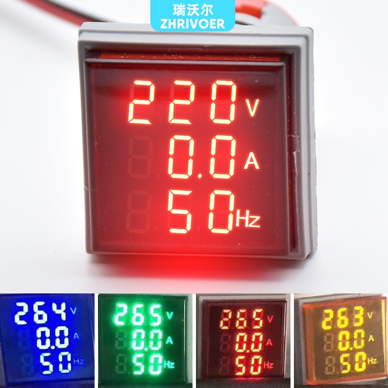 Drie Display Digitale Voltage Amperometer 22 Mm AD... – Grandado