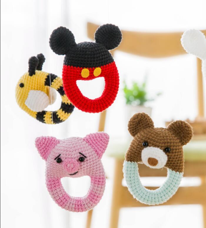 Baby Handbell Toys Hand-knitted Handmade Yarn Croc... – Grandado