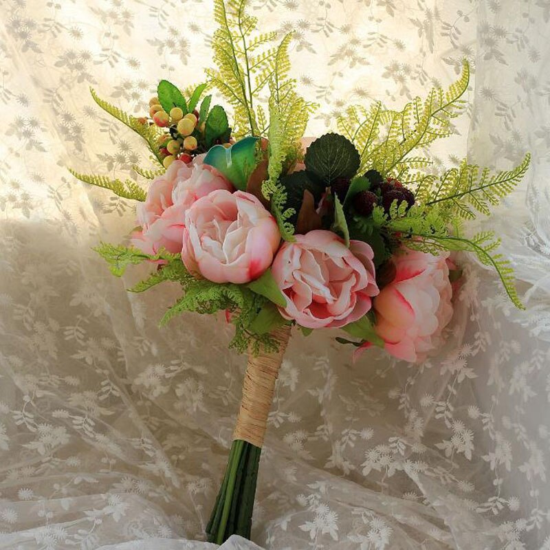 Flor Artificial Rose Bouquet Bonito Roxo Buquê De ... – Grandado