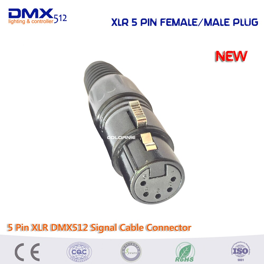 Stage lighting 5 Pin XLR Connector, MX512 Signal C... – Grandado