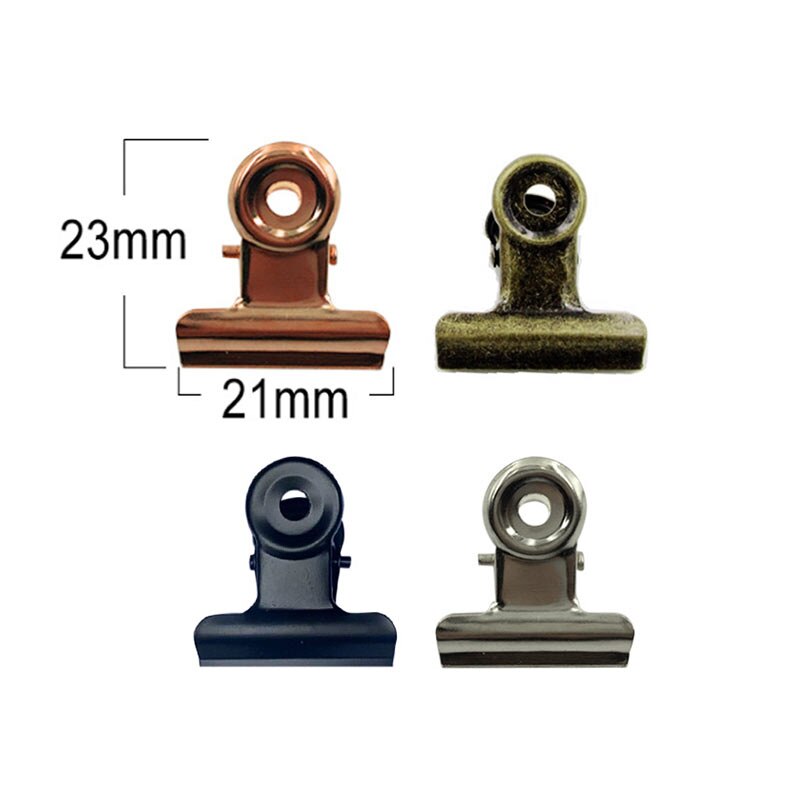 20PCS/Set 21mm*23mm Round Metal Grip Clips Ticket ... – Grandado