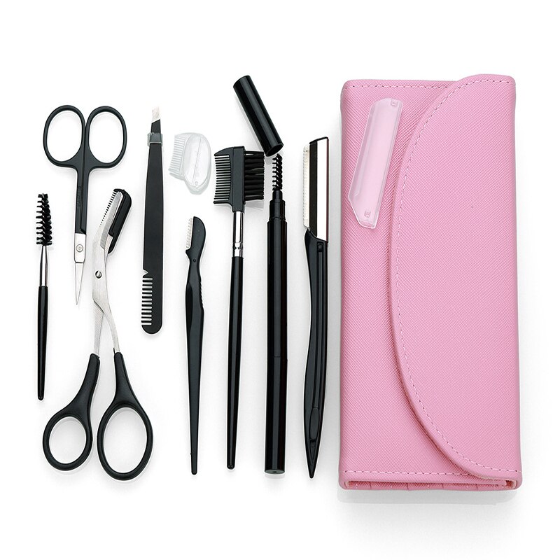 8pcs Eyebrow Trimmer Kit Brow Scissors Eyebrow Com... – Grandado
