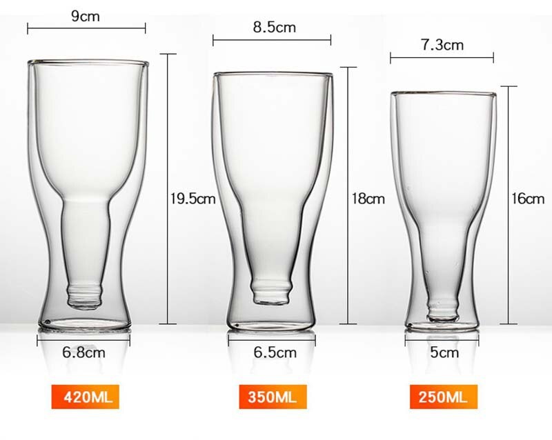 cocktail wineglass mug Double wall mugs Beer wine ... – Grandado