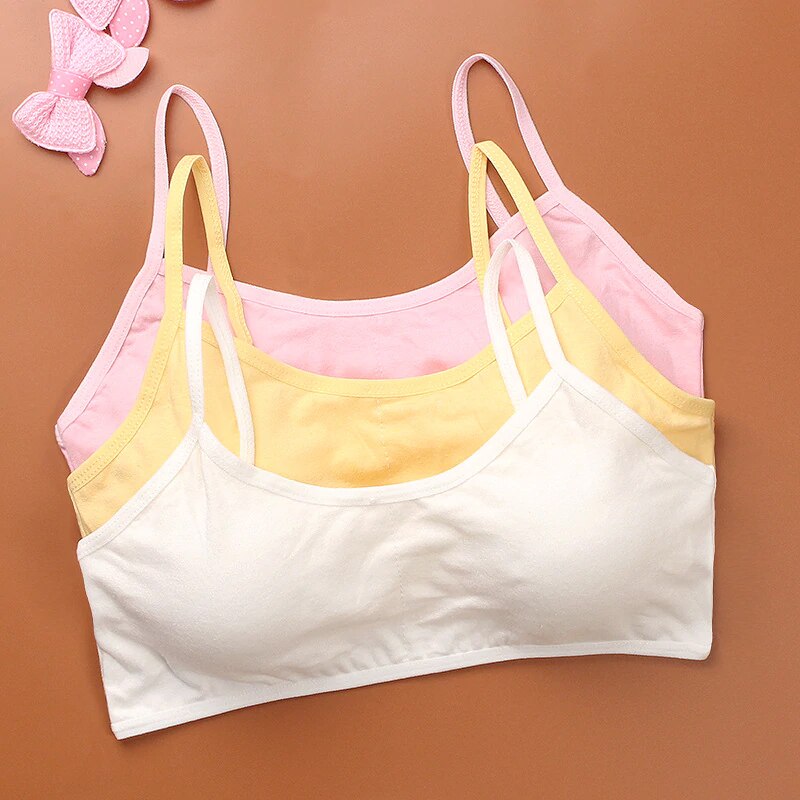 Cotton Kids Sports Bra Push Up Running Bra Tops Gi... – Grandado