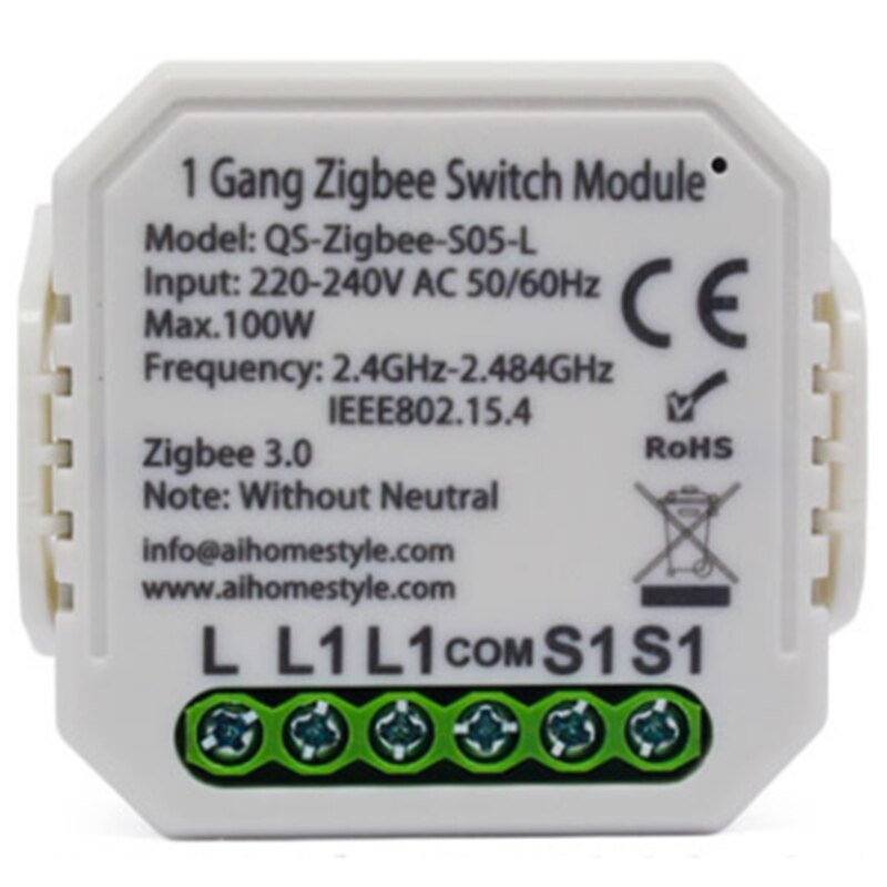 ABSF Tuya Zigbee 3,0 Clever schalten Modul Keine n... – Grandado