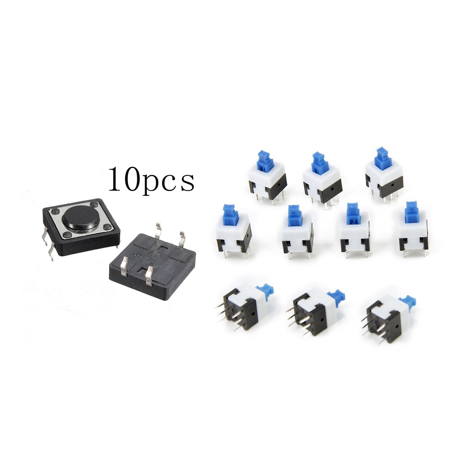 20 Pcs Button Switch: 10 Pcs 6 Pins Button Switch ... – Grandado