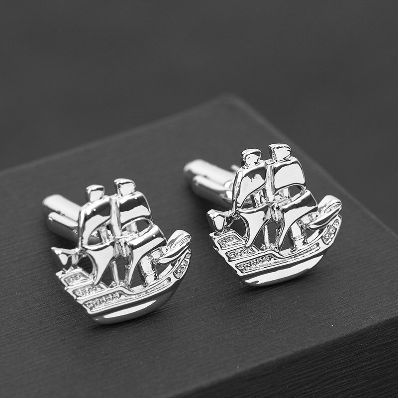 Sailing Sailboat Cufflinks for Mens Metal French M... – Vicedeal