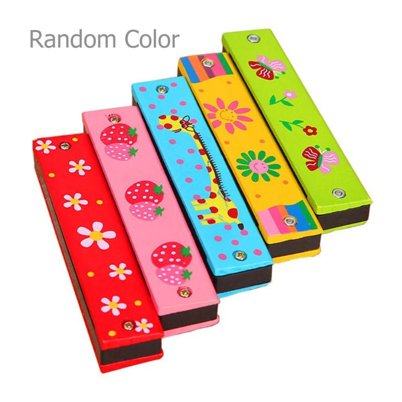 Children Cartoon Pattern Wooden Harmonica Kids Woo... – Grandado