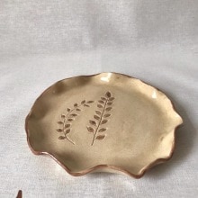 Ceramic Jewelry Plate - Flower Pattern Plates Four... – Grandado