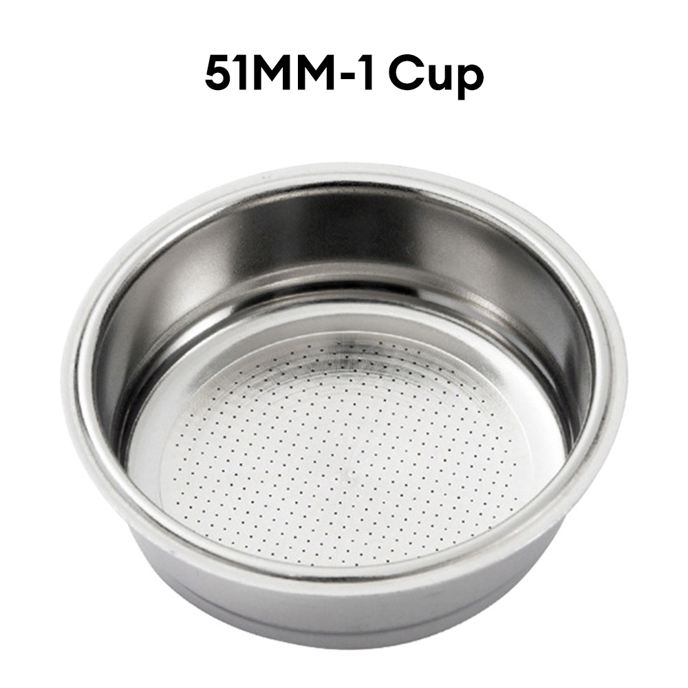 51mm Stainless Steel Coffee Filter Basket 1/2 Cup ... – Grandado