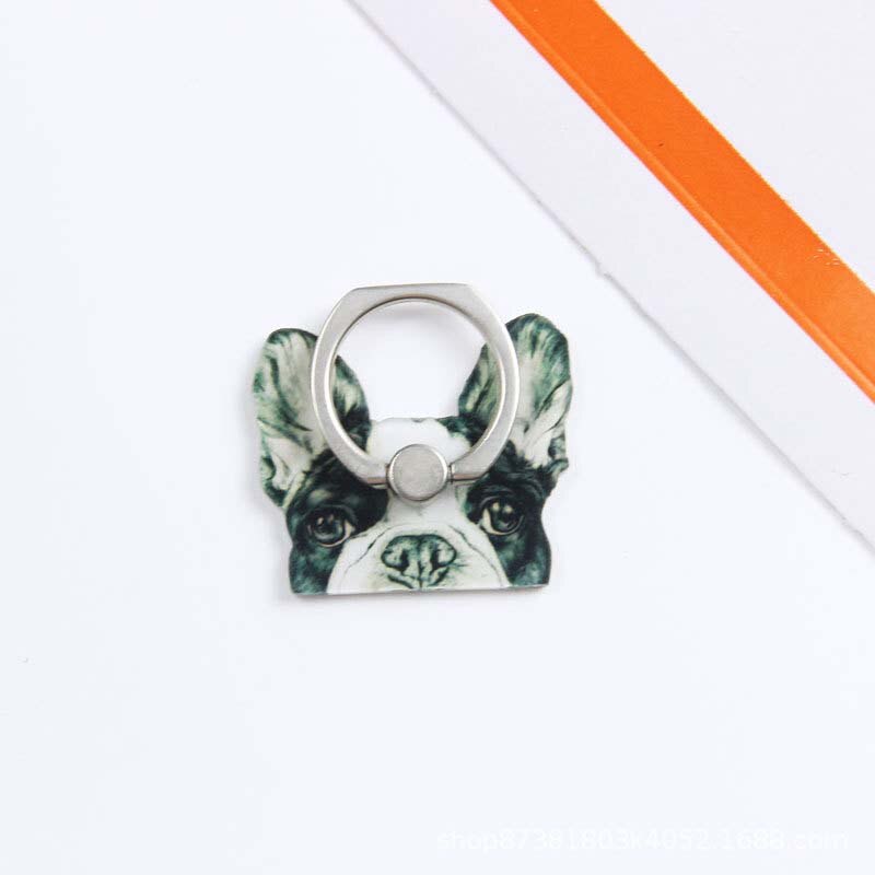 360 Degree Bulldog Cute Dog Finger Ring Smartphone... – Grandado