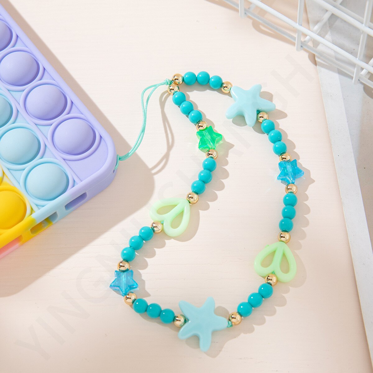 Cute Pearl Acrylic Short Phone Chain Anti-lost Mob... – Vicedeal