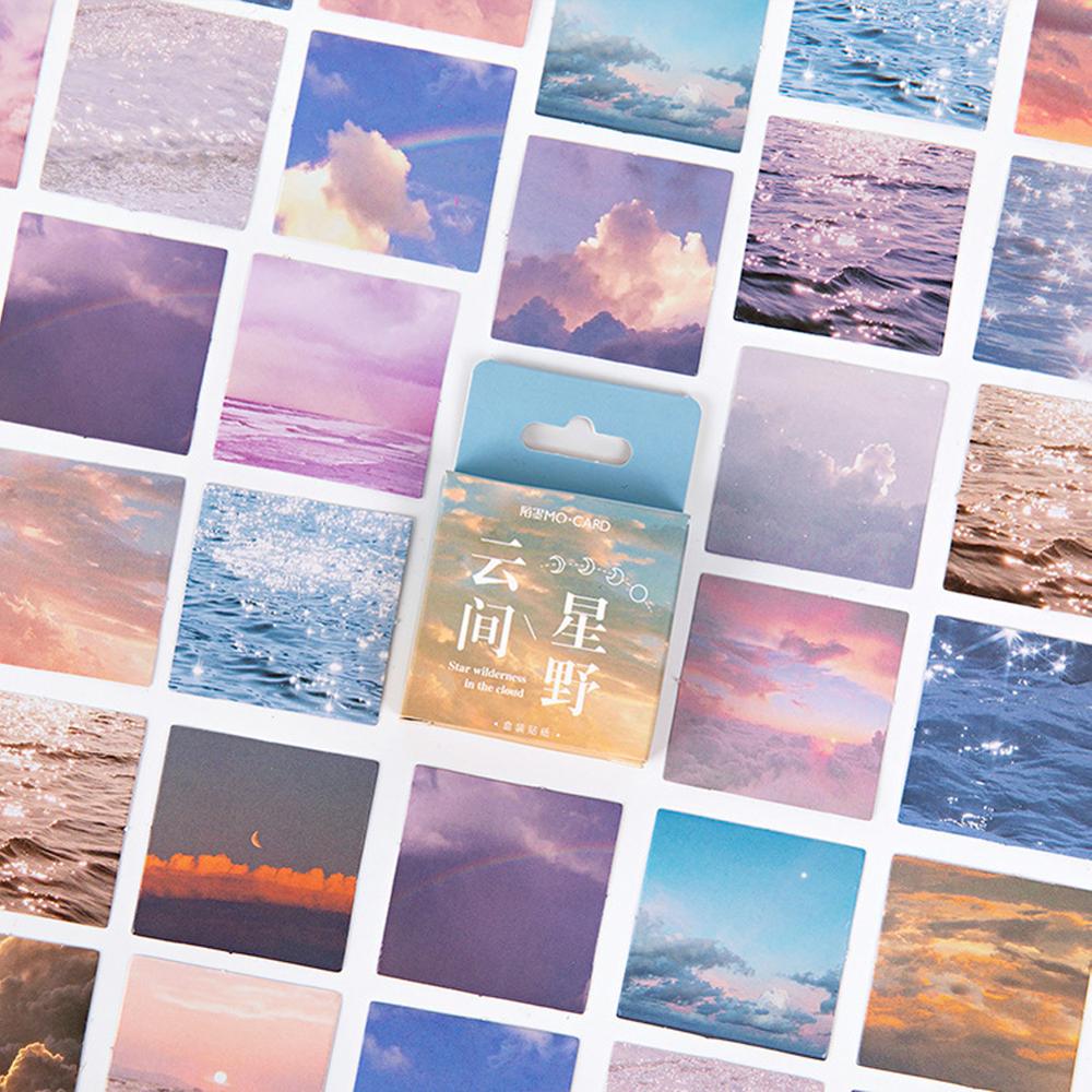 46Pcs/Box Sticker Clouds Oceans Photo Sticker DIY ... – Vicedeal