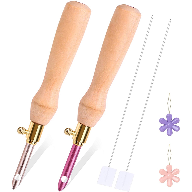 Wooden Handle Embroidery Pens and Threader,Sewing ... – Grandado