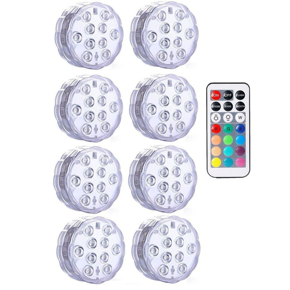 10LED Rgb Dompelpomp Licht Met Magneet En Zuignap,... – Vicedeal