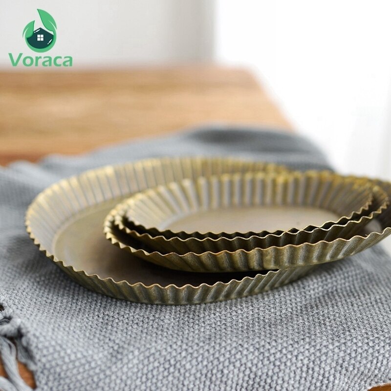 Lace Vintage Oval Iron Plate Floral Rim Handcrafte... – Grandado