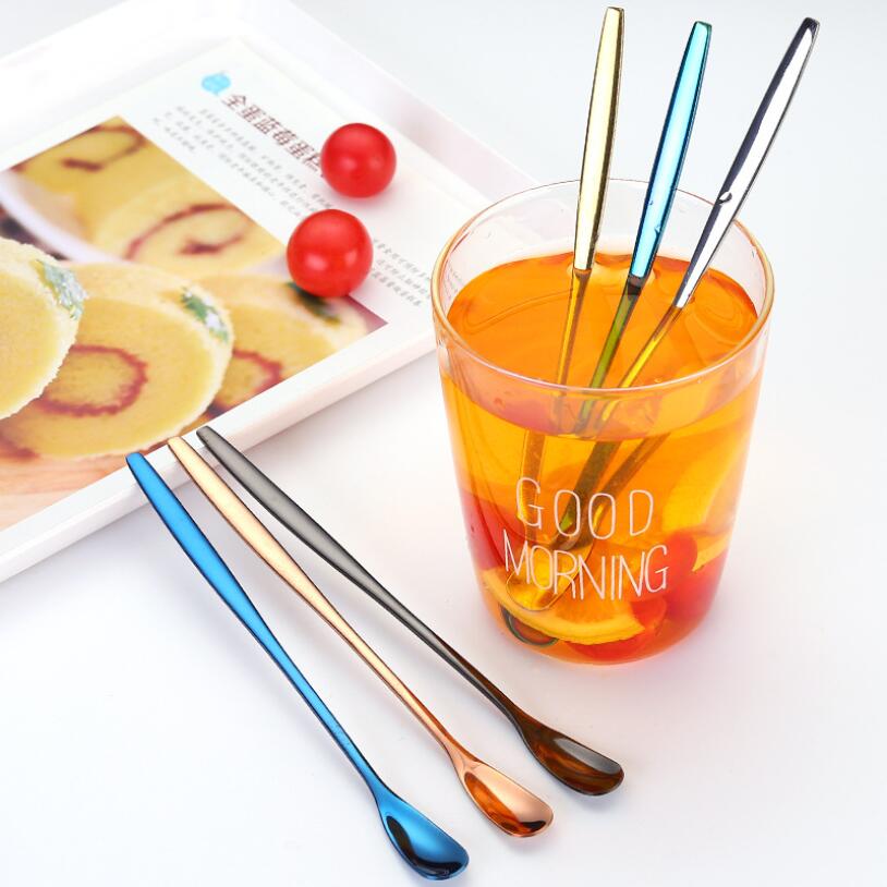 304 Stainless Steel Mixing Stirring Spoon Long Han... – Vicedeal