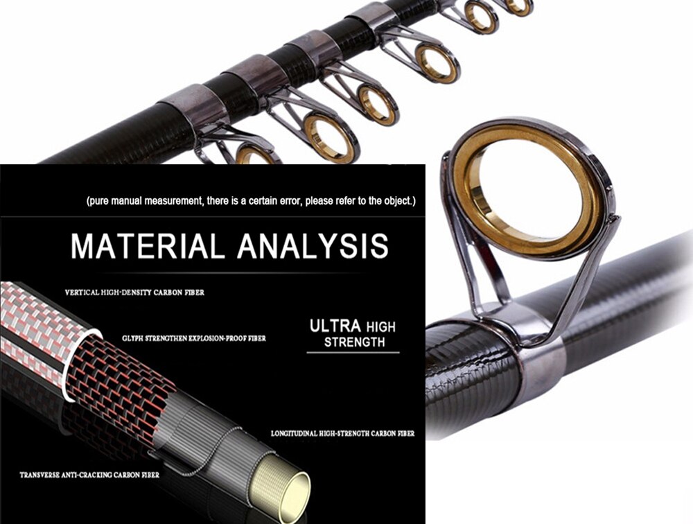 Carbon Fiber Telescopic Fishing Rod Portable Spinn... – Vicedeal