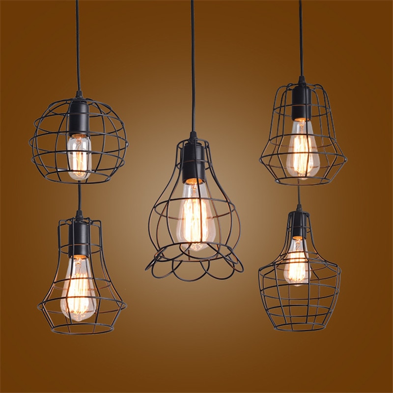 Vintage Hanging Light Lampshade Retro Ceiling Lamp... – Grandado