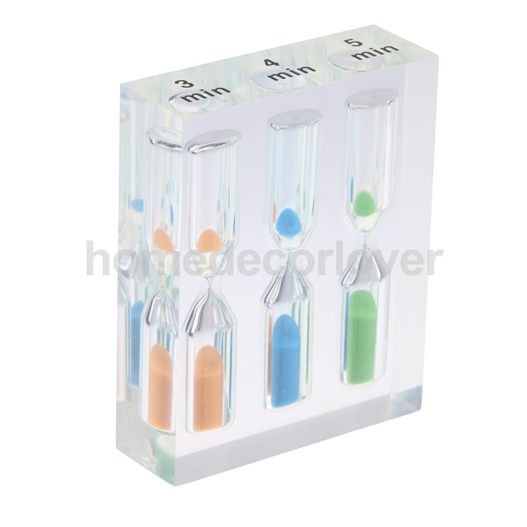 Three-In-One Acrylic Hourglass Sandglass Sand Time... – Vicedeal