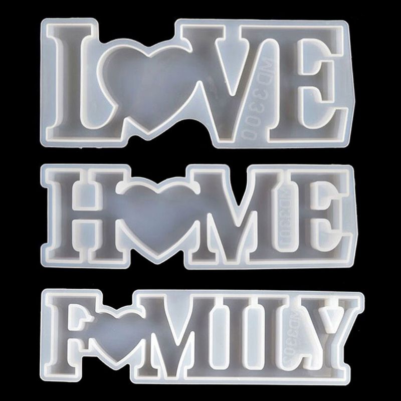Liebe Hause Familie Silikon Form Liebe Zeichen Wor... – Grandado
