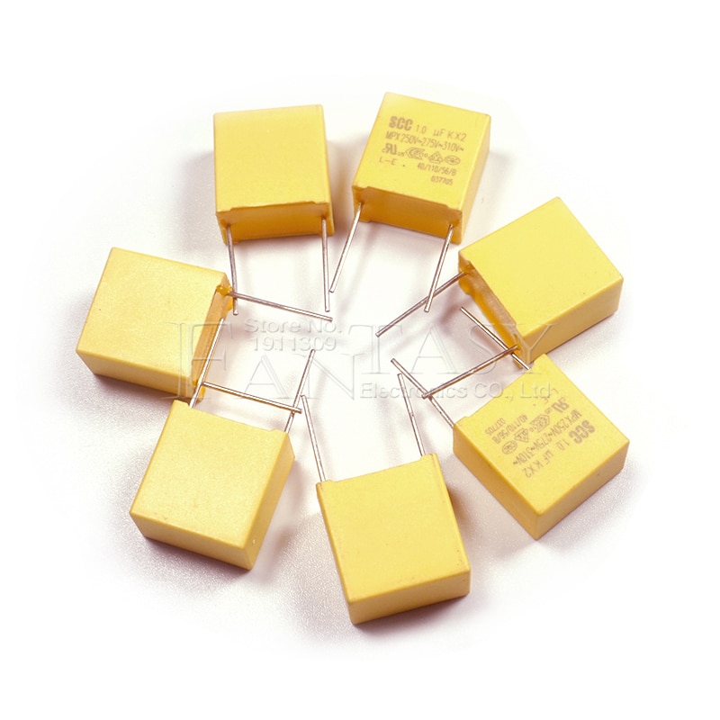 10pcs 1uF capacitor X2 capacitor 275VAC Pitch 15mm... – Grandado