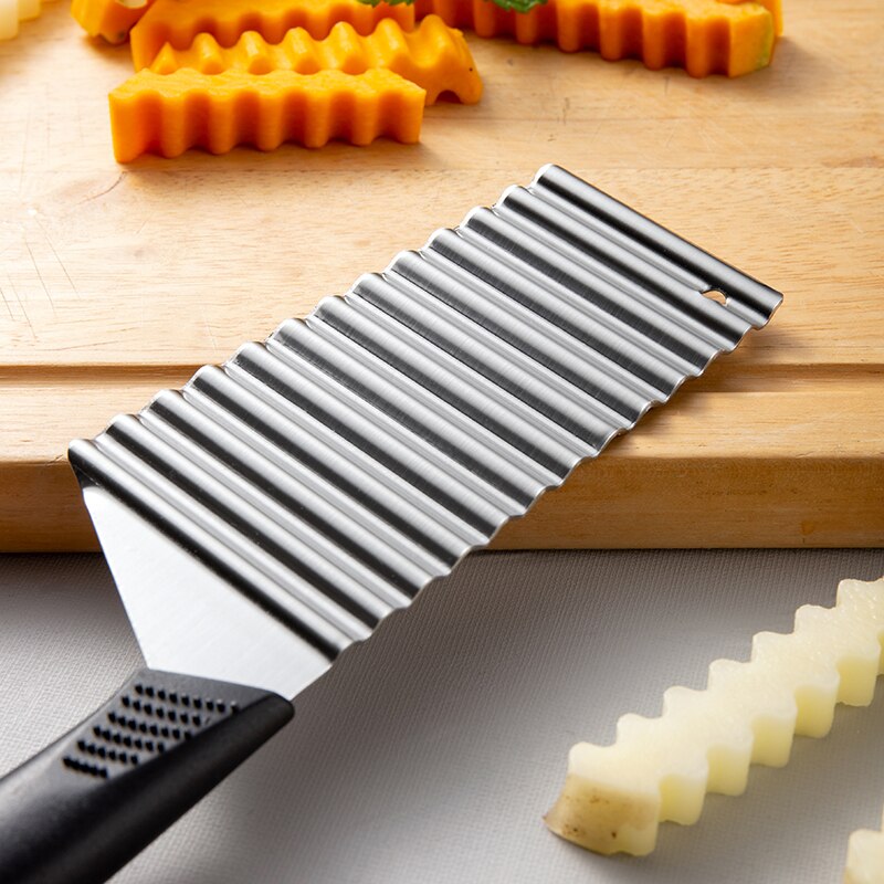 Stainless Steel Kitchen Knife Wave Potato Chip Sli... – Grandado
