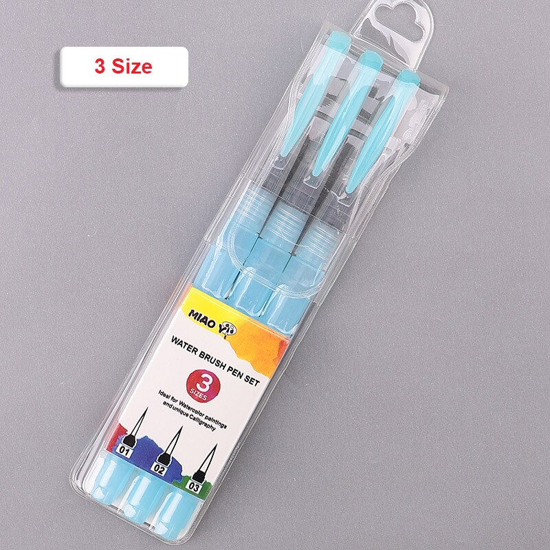3/6 st måla vattenfärg pennor mjuk borste penna ko... – Grandado