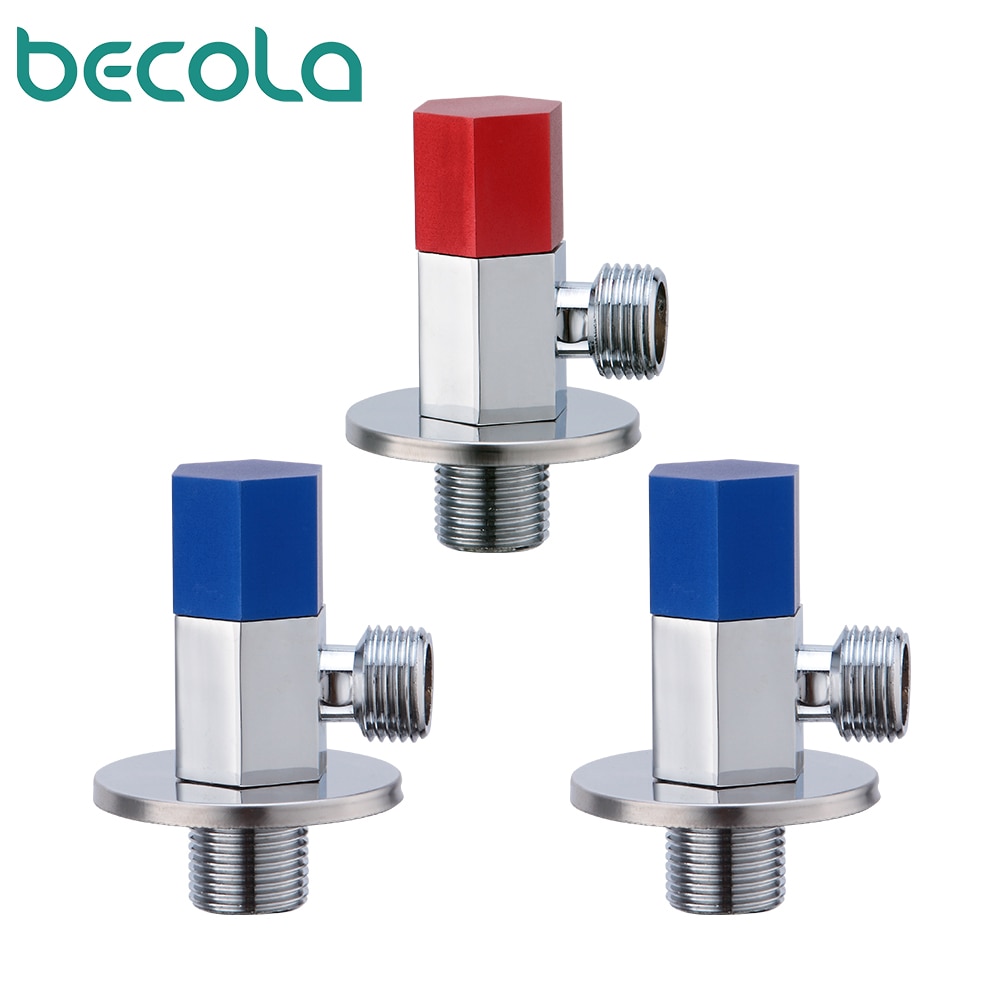 1/2"RED male x 1/2" BLUE male Brass Bathroom Cold ... – Grandado