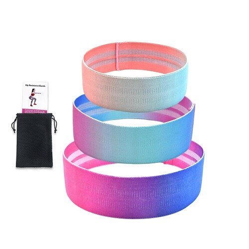 3 Pcs Stoff Widerstand Bands Set Workout Elastisch... – Vicedeal
