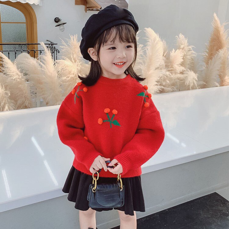 Autumn Winter Kids Girl Sweaters Tops Girls Wool K... – Grandado