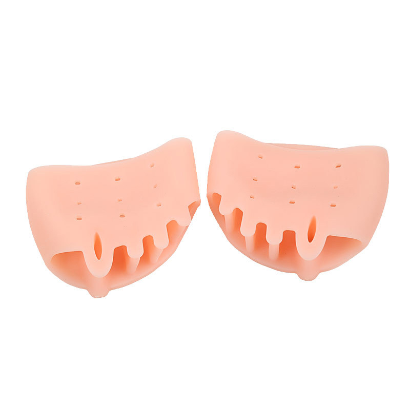 2pcs Pair Silicone Comfortable Toe Braces 5 Holes Vicedeal
