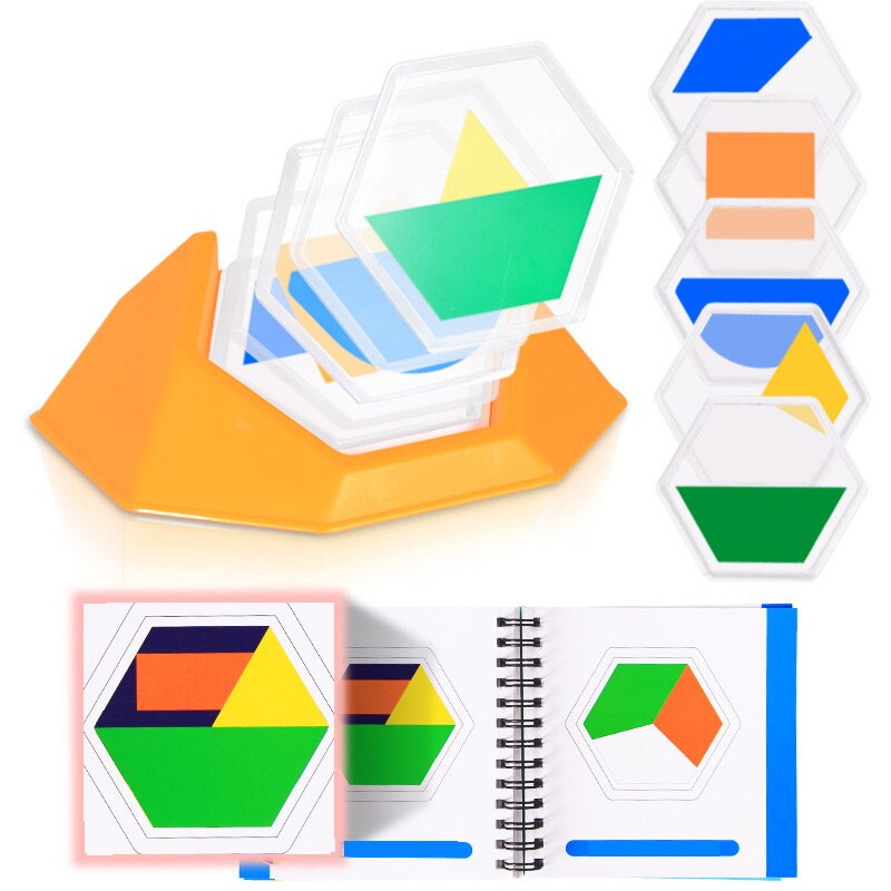 100 Challenge Color Code Puzzle Games Tangram Jigs... – Grandado