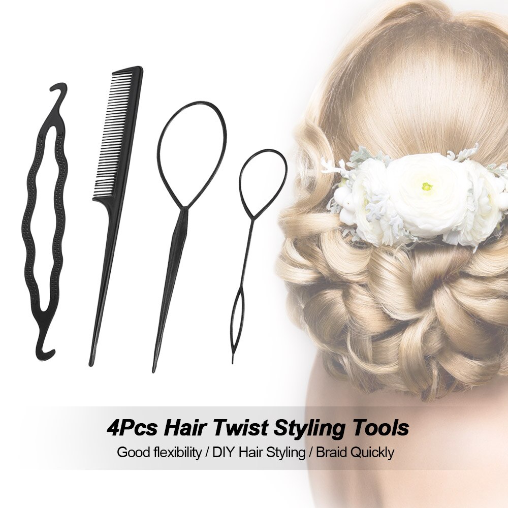 Vrouwen 4 Stks Hair Twist Styling Clip Stick Pin B... – Grandado
