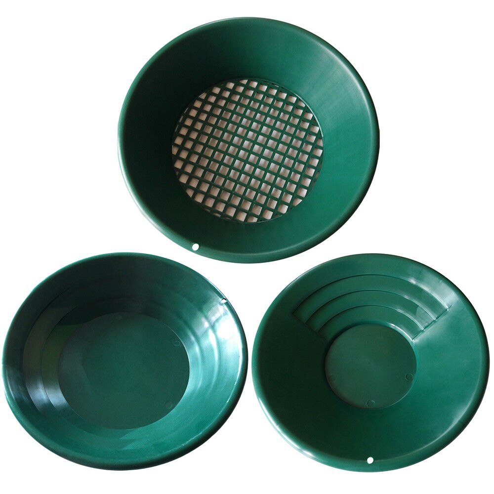 Green Plastic Gold Pan Basin Nugget Mining Dredgin... – Grandado