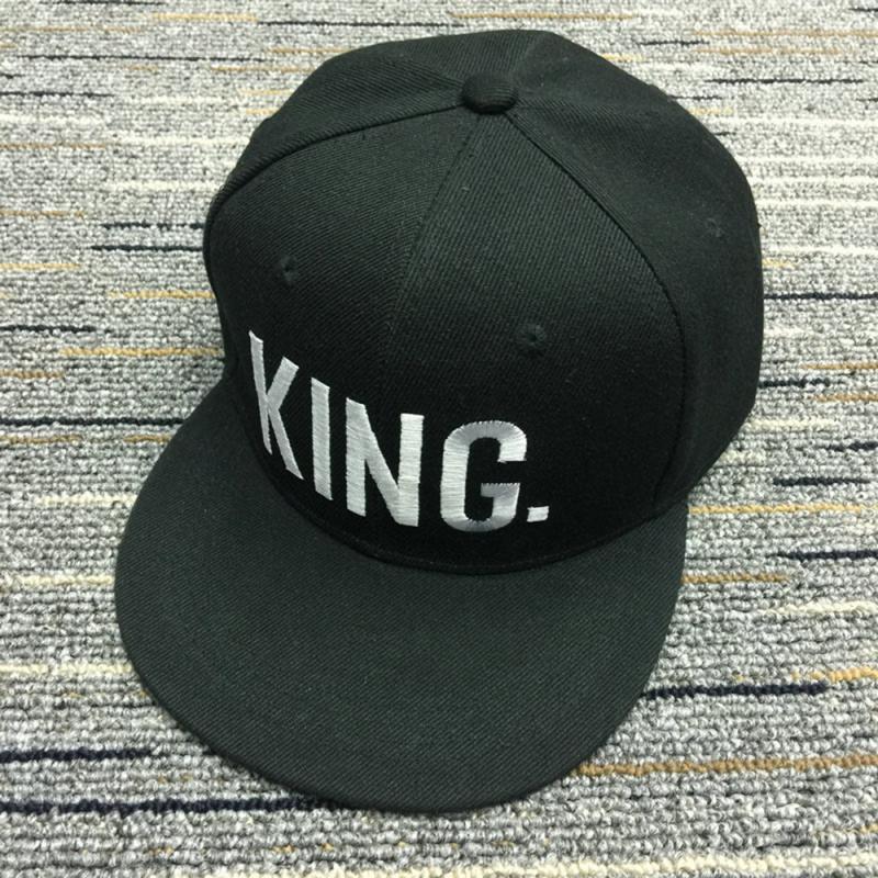 KING QUEEN Embroidery Snapback Hat Acrylic Men Wom... – Vicedeal