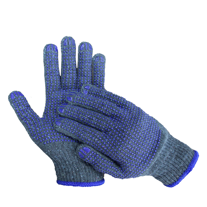 10 gauge Poly Cotton gloves PVC Dots Personal Norm... – Grandado