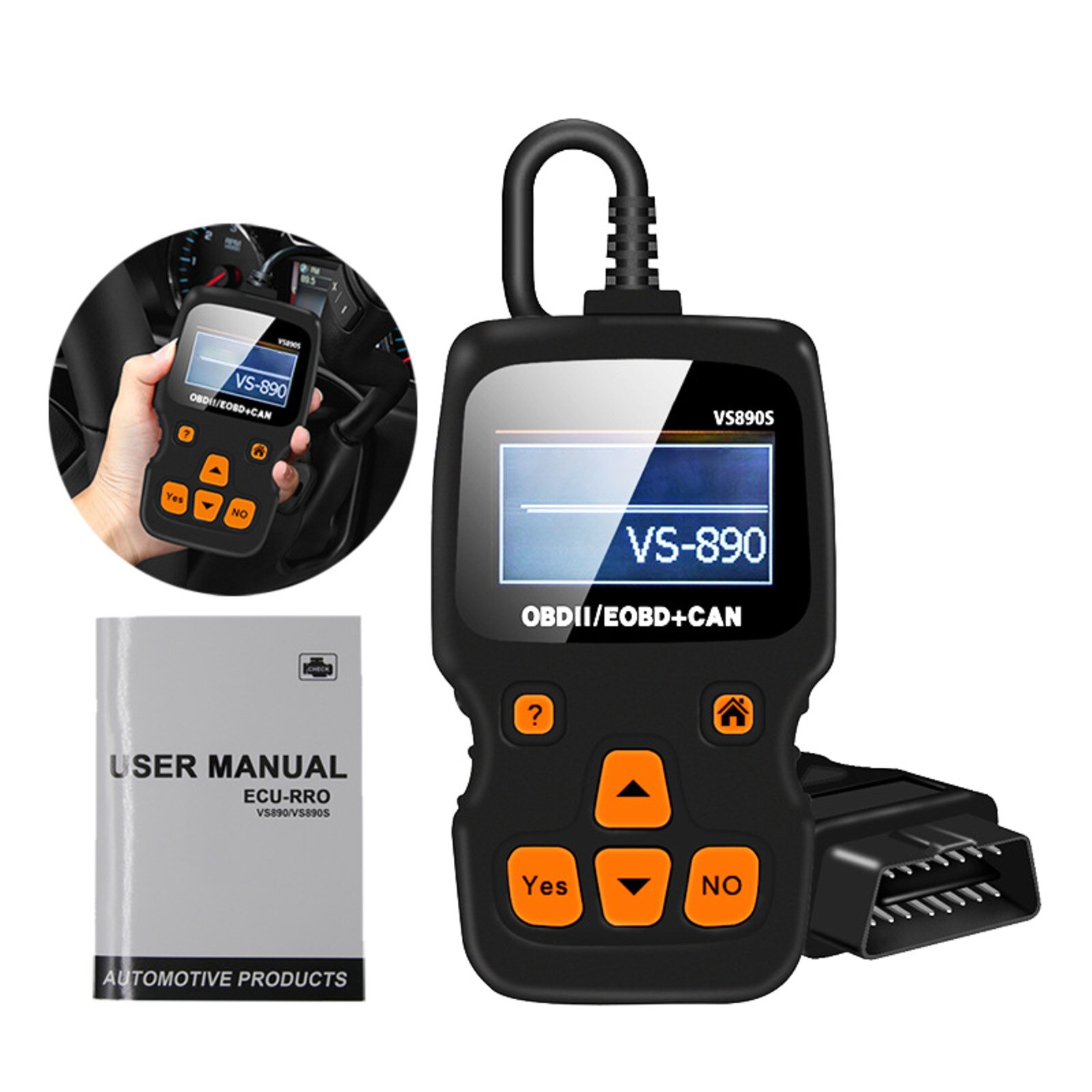 2.4" OBD2 Diagnostic VS890S Automobile tool Scanne... – Grandado