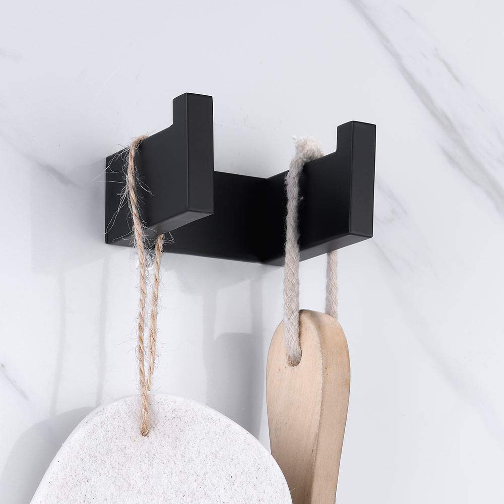 Ingen skrue sort finish pels krog kappe klud krog ... – Grandado