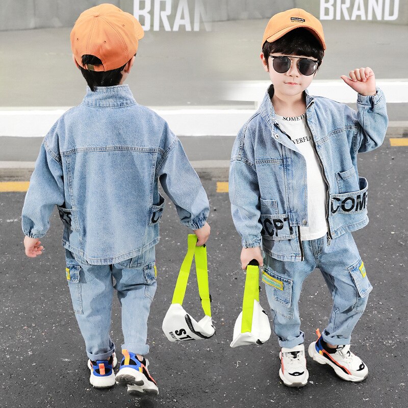 Denim Kinderkleding Pak Mode Casual Kinderen Tweed... – Vicedeal