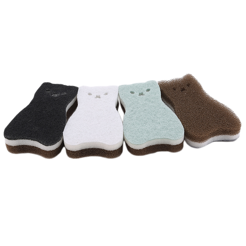 4 Stuks Leuke Kat Vorm Spons 3 Layer Spons Sterke ... – Grandado
