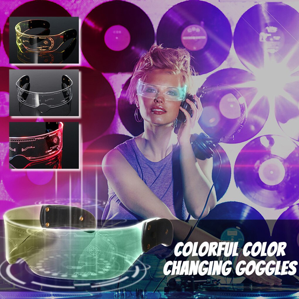 LED Colorful Luminous Glasses Adjustable Color Lig... – Grandado