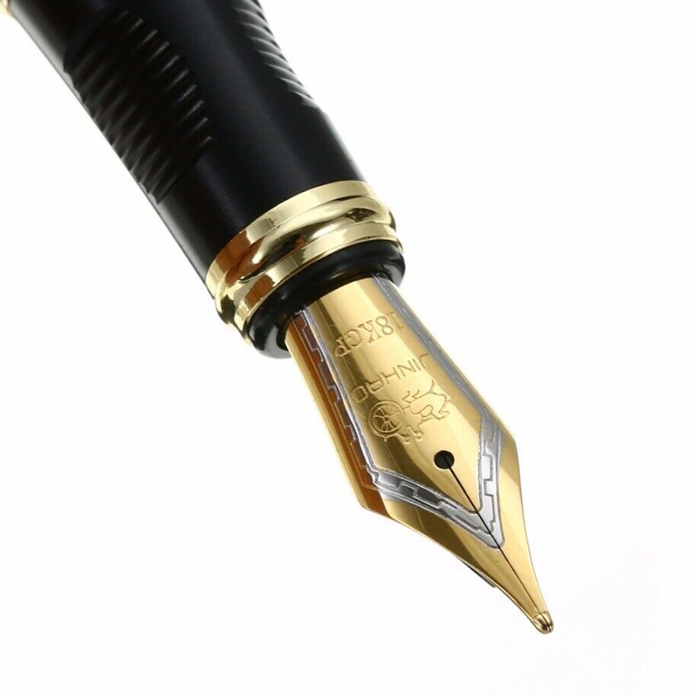 Fountain pen Blue Marble Chunky Medium Flex Nib Fo... – Grandado