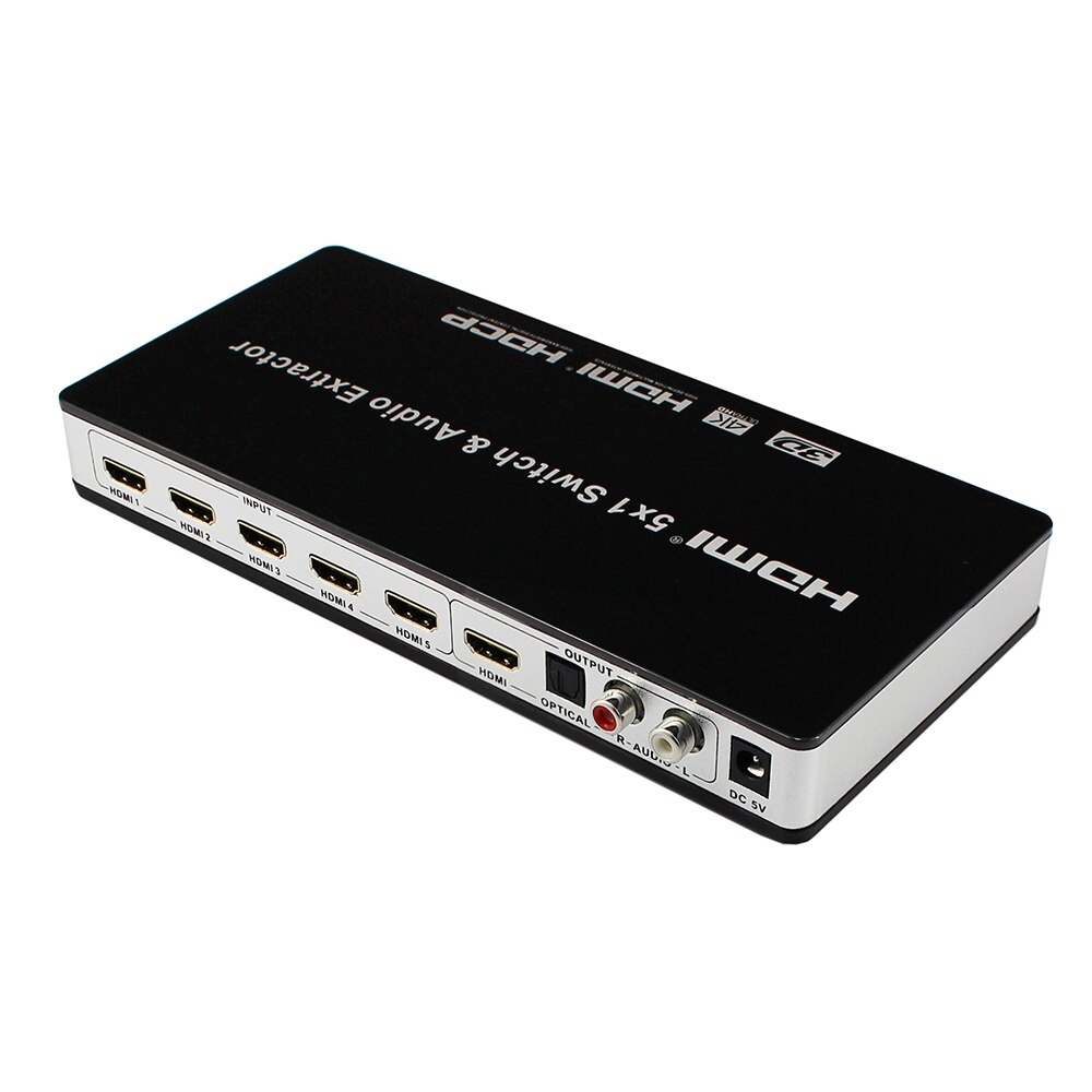 Version 1.4 HDMI 5 in 1 out with Audio Separation ... – Vicedeal